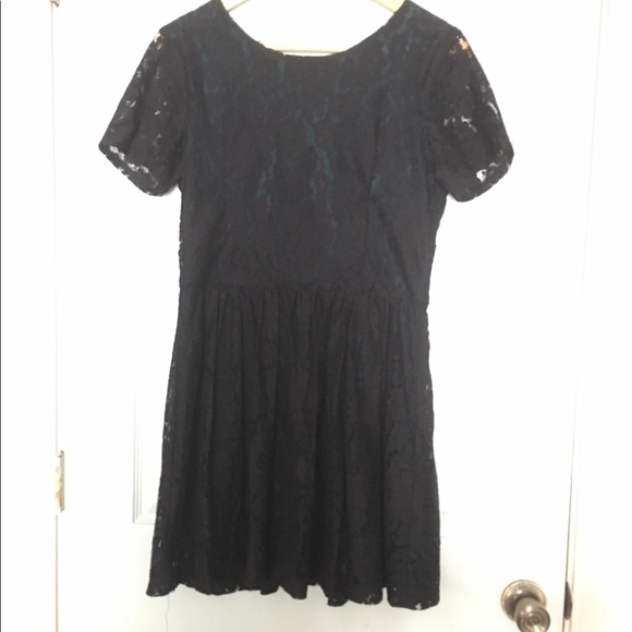 Sam & Lavi | Dresses | Sam Lavi Black Lace W Green Line Dress Size M ...
